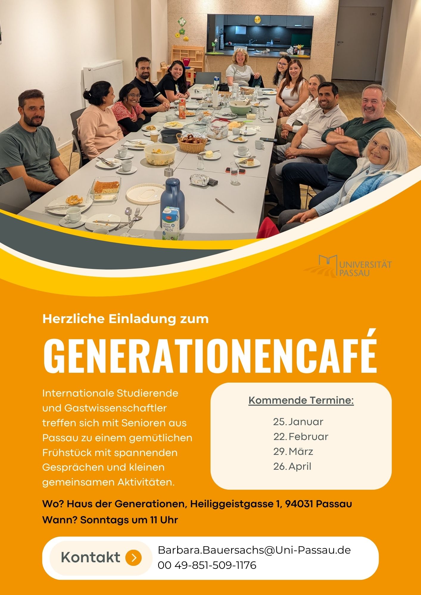 Invitation to the Intergenerational Café • University of Passau